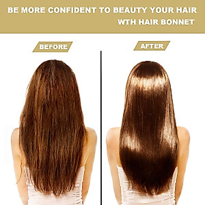 Bonnet Hood Hair Dryer Attachment Set - Soft Adjustable Hooded Bonnet for Hand Held Hair Dryer - Including Head Band for Drying Styling Curling Deep Conditioning