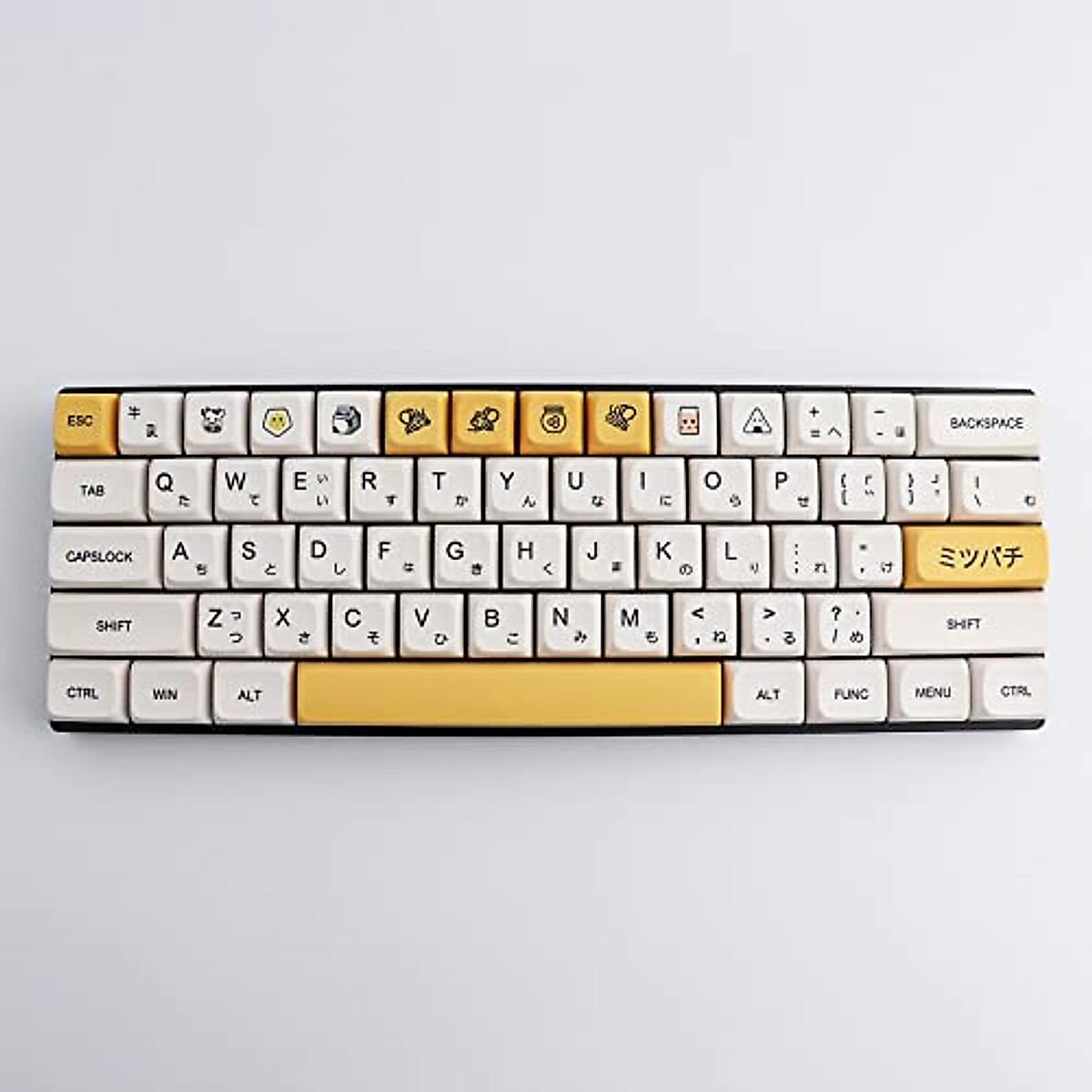 Hyekit PBT Keycaps 137 Keys Dye-Sublimation Keycaps XDA Profile Japanese Keycaps Cute Keycaps for Cherry Gateron MX Switches Mechanical Keyboards