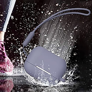 MATEPROX Compatible with AirPods Pro 2 Case with Keychain/Hand Strap- Lavender Purple