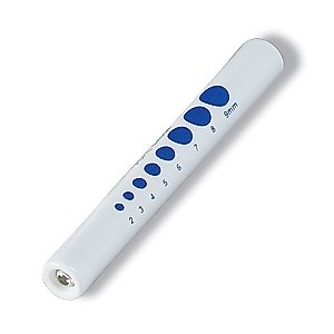Prestige Medical Pupil Gauge Disposable Penlight, White, 0.80 Ounce