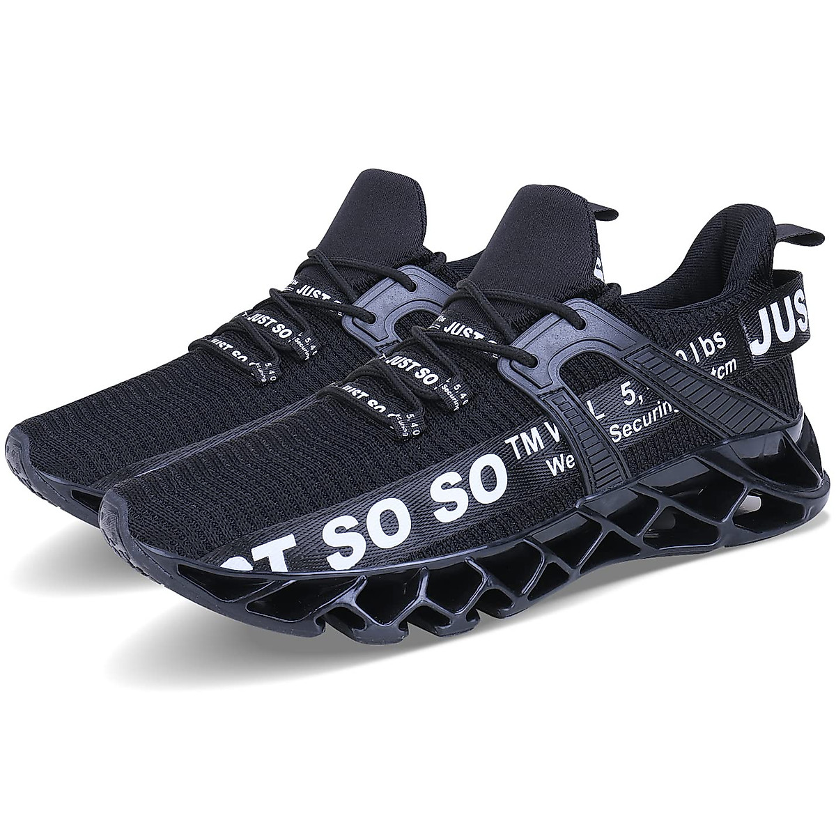 WONESION Mens Breathable Walking Tennis Running Shoes Blade Slip on Casual Fashion Sneakers