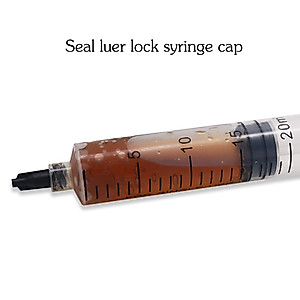 Shintop 20ml Syringe with 18G 1/2 Inch Blunt Tip Needles, Syringe Caps for Experiments, Industrial Use (12 Pack)