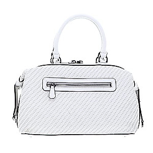 GUESS Hassie Soho Satchel White One Size