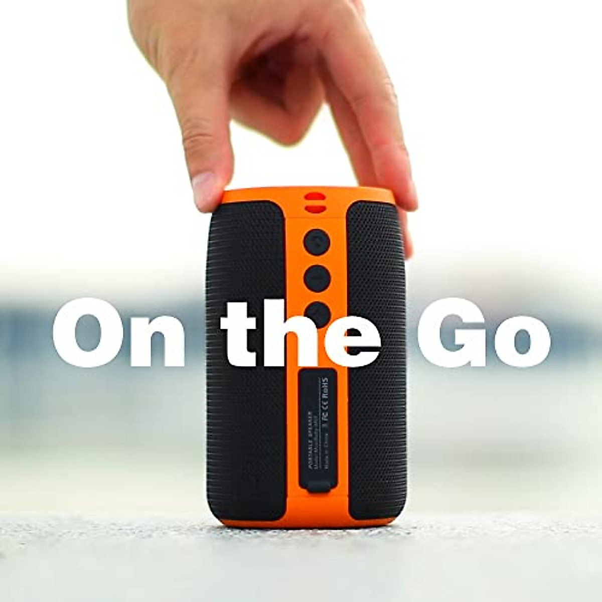 Bluetooth Speakers,MusiBaby Speakers Bluetooth Wireless,Portable,Waterproof,Loud Stereo,Booming Bass,Dual Pairing,Bluetooth 5.0,24H Playtime,Speaker for Home,Party,Outdoor,Gifts (Orange)