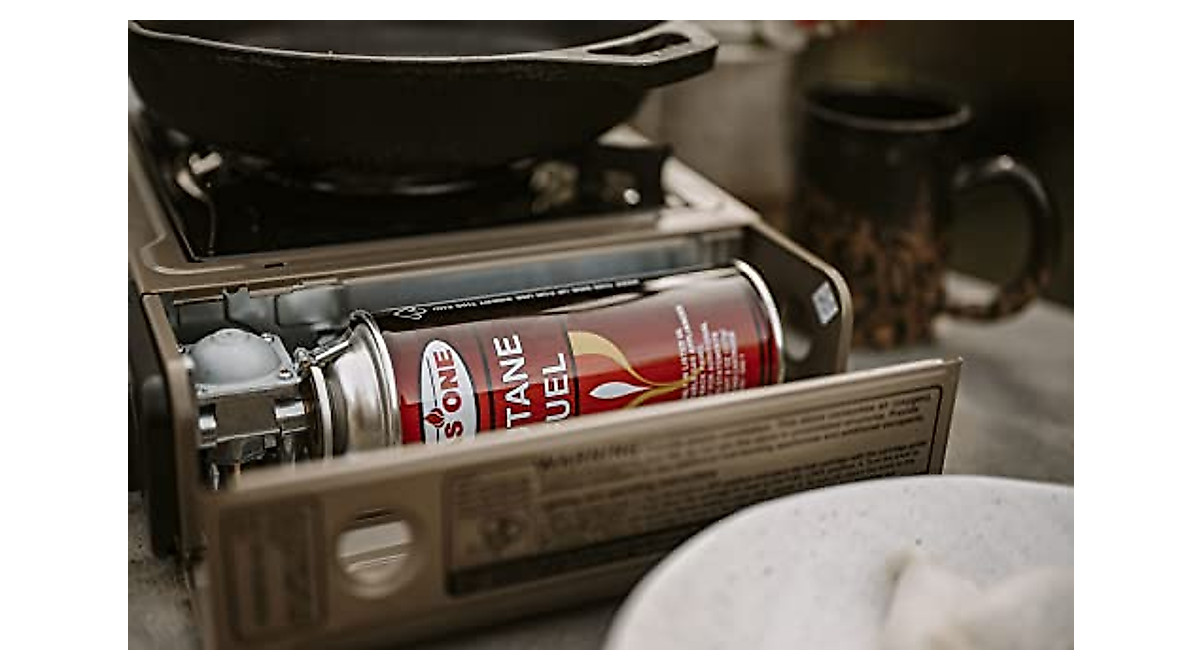 Gas One 8 Pack Camping Fuel Canisters – Safe & Reliable 8oz Bottles