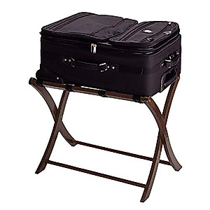 Winsome Remy Shelf Luggage Rack, Cappuccino & Wood Scarlett Storage/Organization, Antique, Walnut