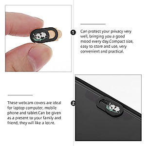 SOLUSTRE 6 Pcs Lens Cover Lens Privacy Cover Security Webcam Cover Laptop Camera Blocker Privacy Sliding Webcam Cover Protector Pearlescent Environmental Protection Material Plastic