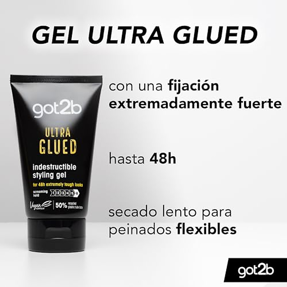 Got2b Ultra Glued Invincible Styling Hair Gel, 6 Ounce