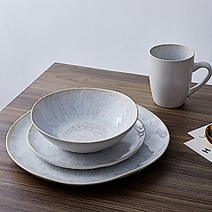 Stone lain Romy Stoneware Dinnerware Set, 16-Piece Service for 4, White