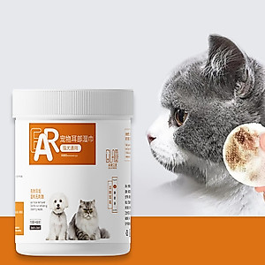 Axfbim Dog Eye Wipes, Pet Tear Stain Remover Wipes, 220-Count Eye Wipes for Cats and Dogs, Cat Dog Eye Cleaner, for Gently Cleaning Eyes, Prevents Tear Stains