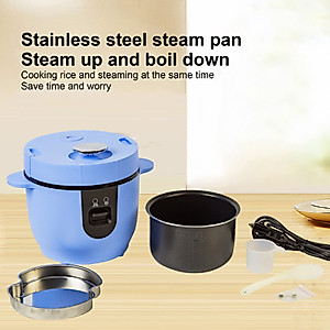 DEPILA 2L Car Mini Rice Cooker for Truck RV Marine Travel, 24V Rice bucket