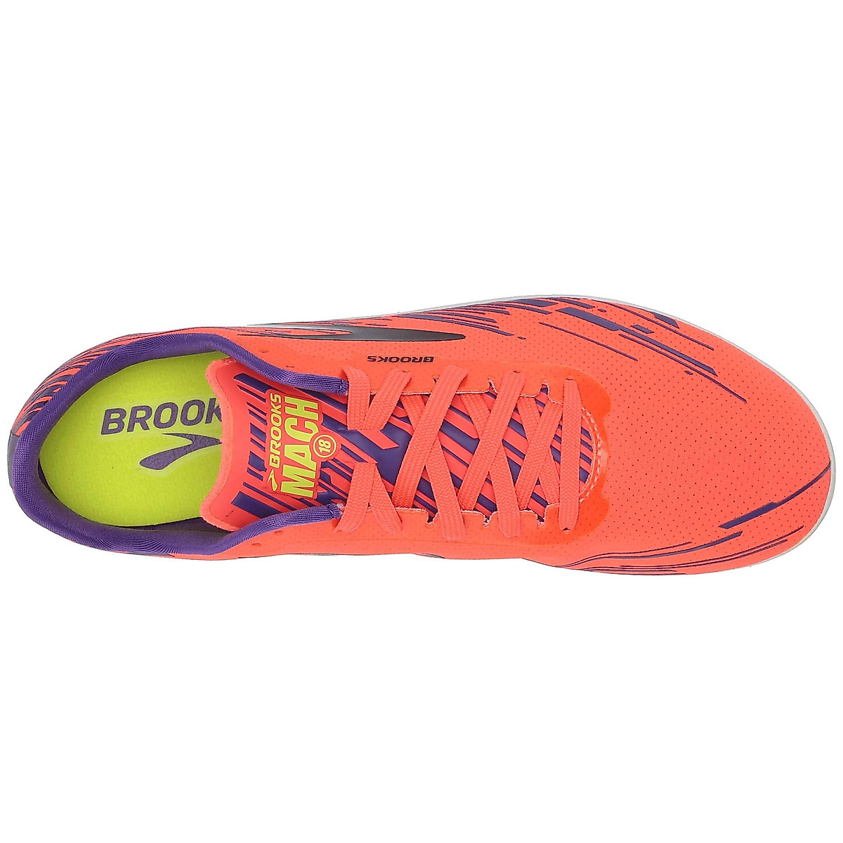 Brooks Mach 18 Fiery Coral/Electric Purple/Black 10.5 B (M)