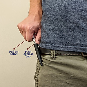 June Gold 2 Black Deep Reach Markers, 2 Ink Refill Bottles, 2 Tip Replacements, 30 mm Reach & 2 mm Felt Tip