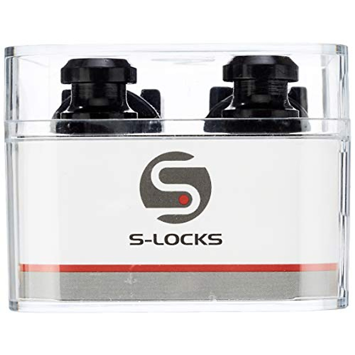 Schaller 14010401 Security Straplocks, Black Chrome