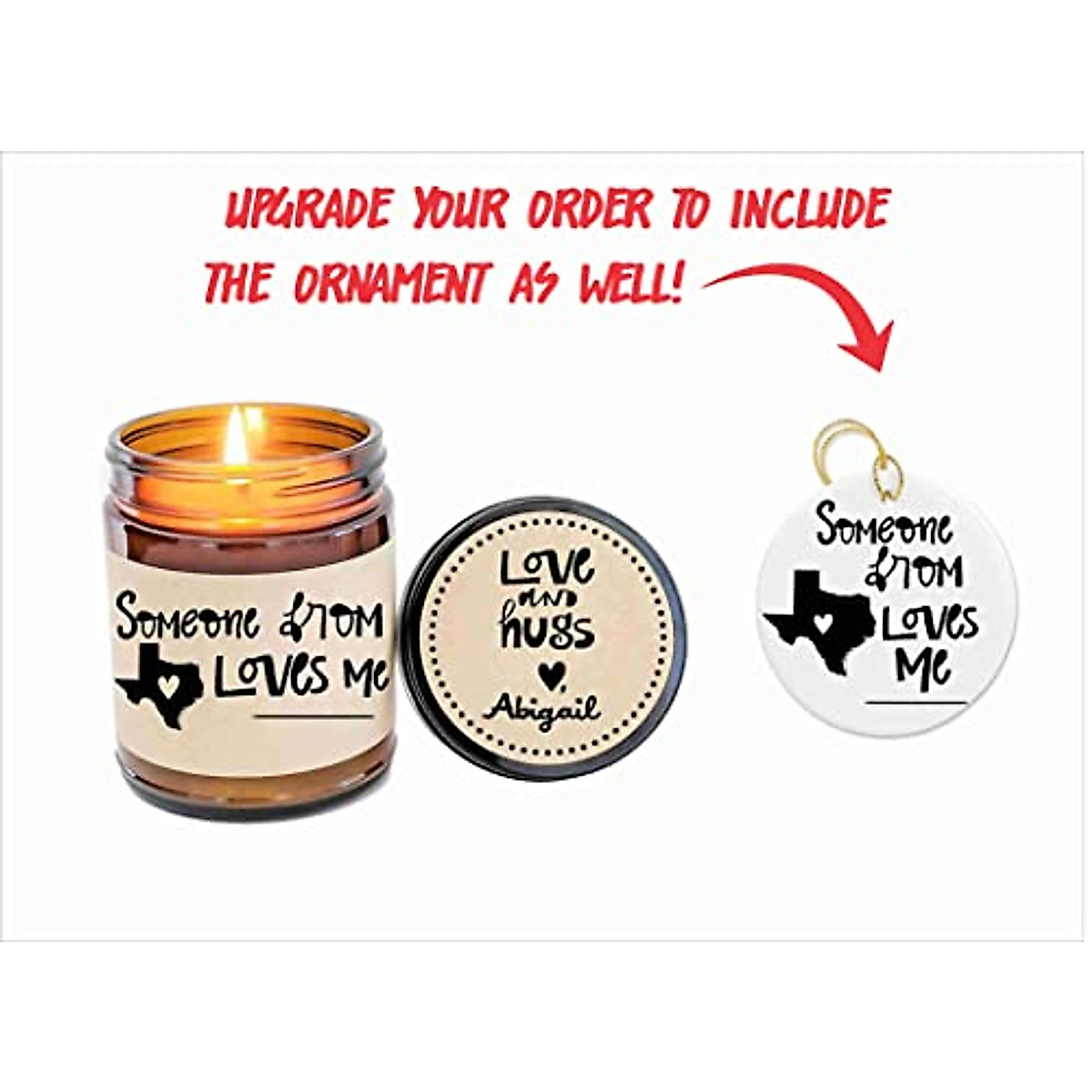 Missing You Gift Texas Love Someone from Texas Loves Me Long Distance Gift LDR Heart in Texas Map Christmas Gift Holiday Gift