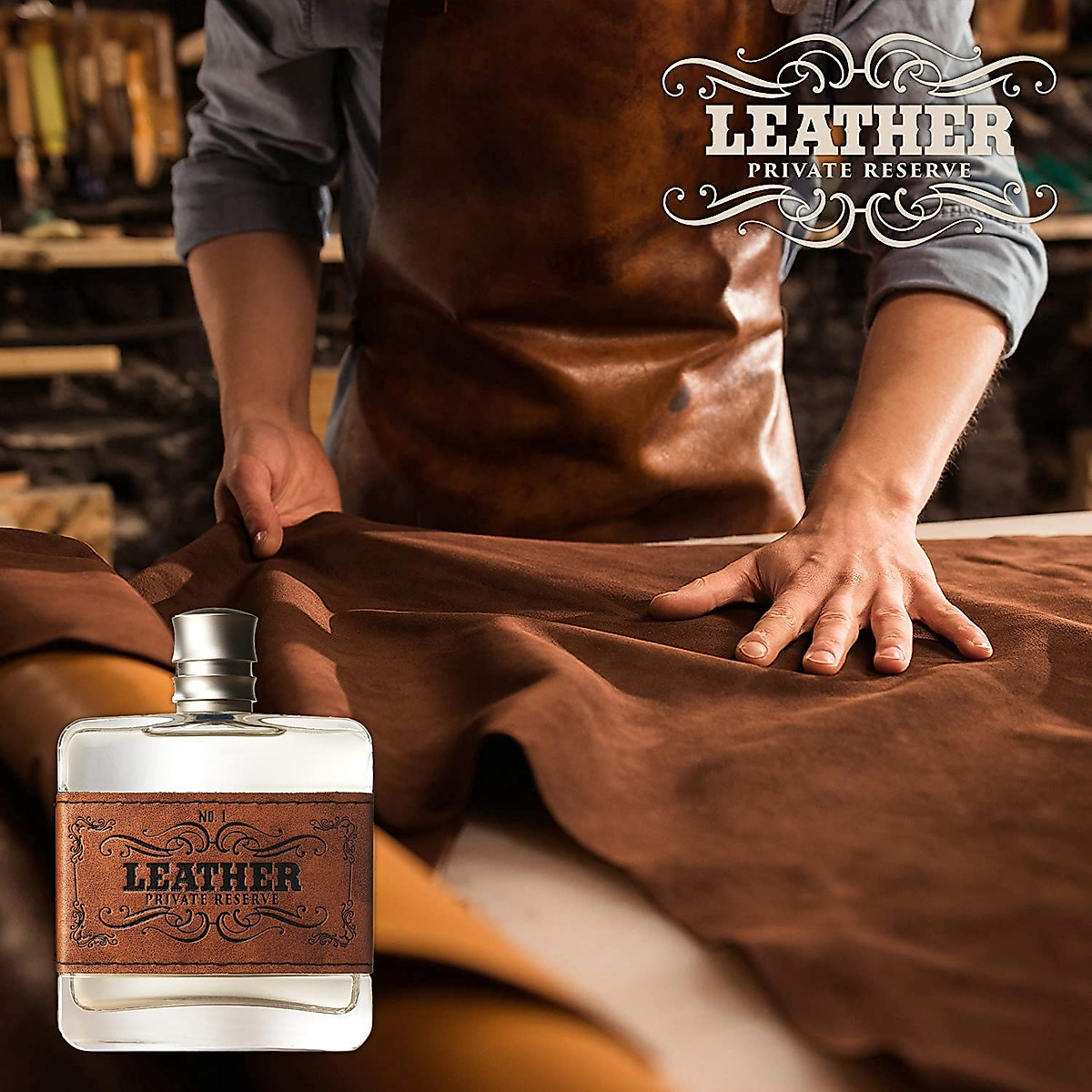 Tru Western Leather #1 Private Reserve Men's Cologne, 3.4 fl oz (100 ml) - Masculine, Woodsy, Leathery