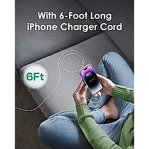 iPhone Charger Fast Charging, [Apple MFi Certified] Fast Charger 20W PD USB C Wall Charger with 6FT Type C to Lightning Cable Compatible with iPhone 14 13 12 11 Pro Max/Pro/XS Max/XS/XR/X, iPad