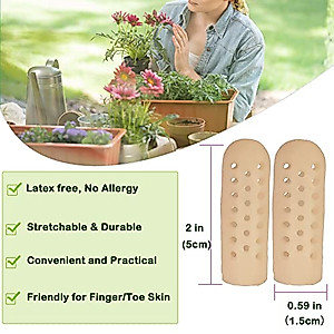 14 PCS Gel Finger Cot Medium Finger Caps Silicone Fingertips Protection - Finger Protectors Great for Trigger Finger, Finger Arthritis, Finger Cracking and Other Finger Pain Relief