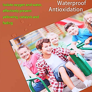 Thermal Laminating Film Rolls, Clear Stretch Film Laminating Rolls 25 inches x 500 feet, 1 Inch Core 1.2 Mil Glossy Finish Film for Printed Protection(2 Rolls)