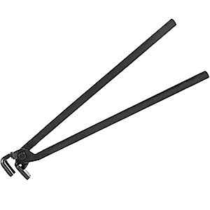 Quick Blacksmith Railroad Spike Tongs, RR Spike Head Tongs for Holding Railroad Spikes, About 15 Inches Total Long