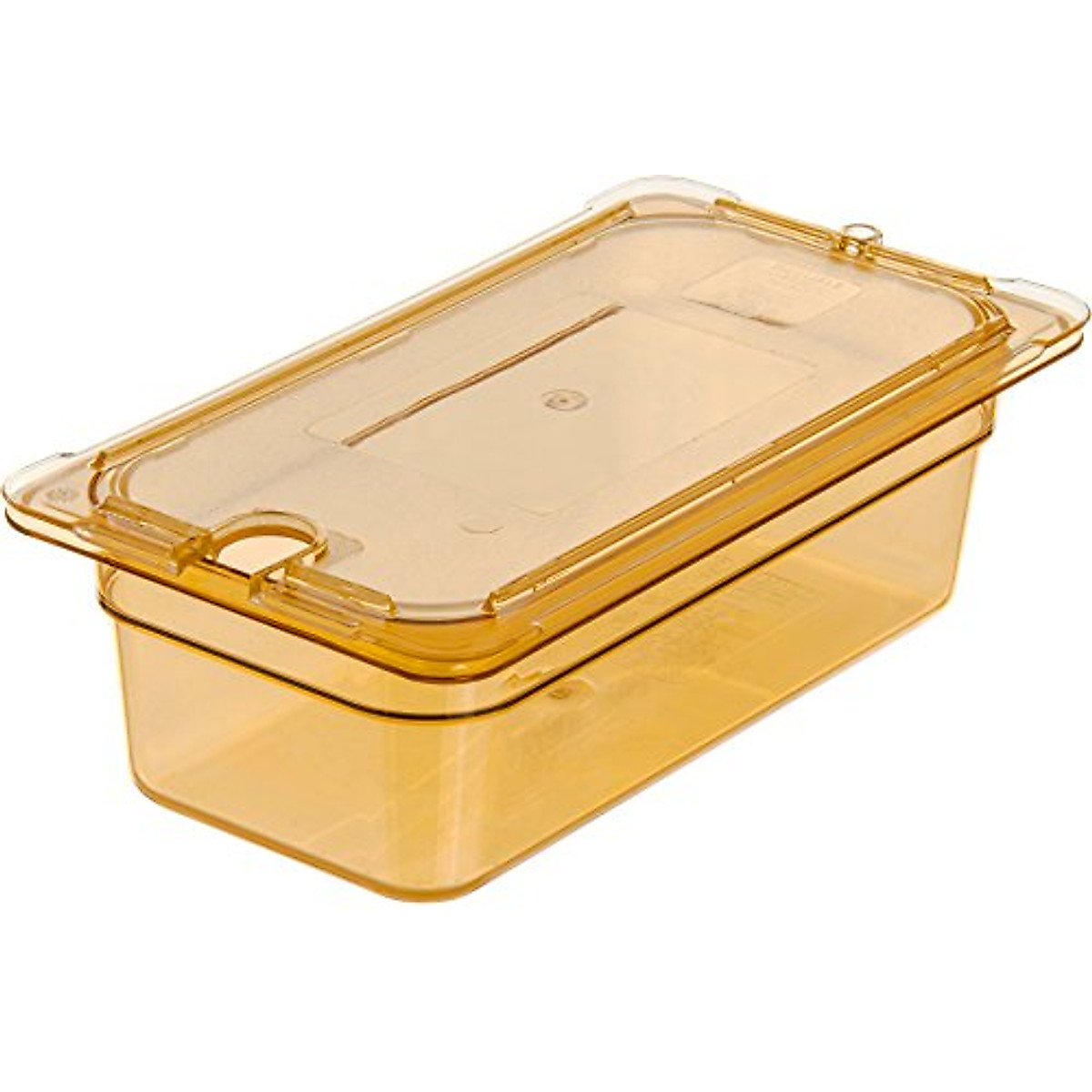 Carlisle FoodService Products 3086113 StorPlus High Heat Food Pan, 4" Deep, Third Size, Amber (Pack of 2)