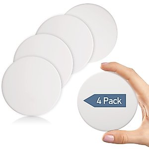 GroTheory Door Stoppers Wall Protector, 4 Pack Large 3.15" Silicone Door Knob Wall Protectors with Strong Self Adhesive, Door Handle Bumper Door Stops for Wall Guard Protection