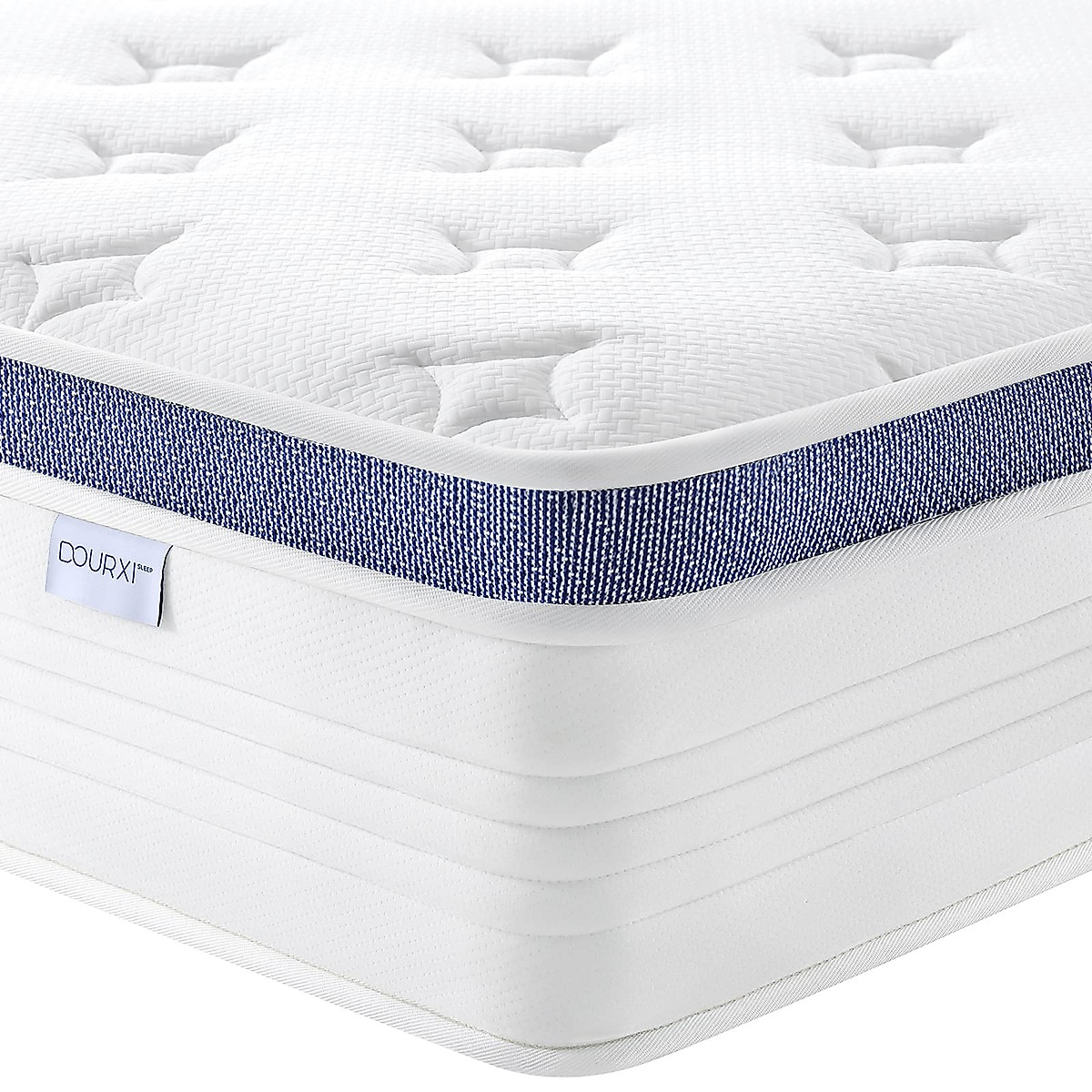 Dourxi Full Mattress, 12 Inch Full Size Hybrid Mattress in a Box with Gel Memory Foam, Individually Pocketed Springs for Support and Pressure Relief - Medium