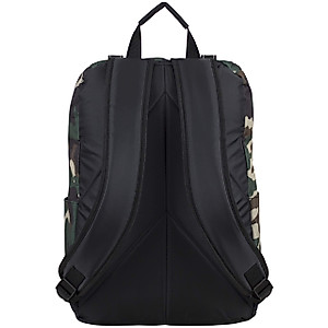 FUEL Travel Laptop Hiking Backpack Carry On Airline Approved Luggage Bag Carry On Large Backpack, Hunter Green Camo