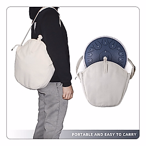 BURNING&LIN Steel Tongue Drum 15 Notes 14 Inches Tongue drum Handpan Drum Percussion for Meditation Yoga Musical Education Best Gift for Adult& Kids