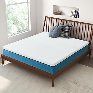 Generic Queen Mattress 12 inch Memory Foam Mattress in a Box Fiberglass Free Bed Mattress for Cool Sleep，Blue