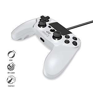 Armor3 Wired Game Controller for PS4/ PC/Mac (White) - PlayStation 4
