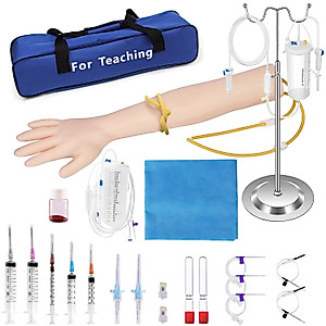 Phlebotomy Practice Kit, IV Practice Arm Venipuncture Practice Kit Phlebotomy Practice Arm