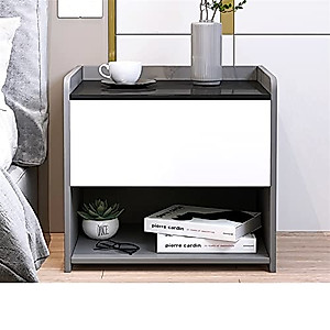 HIGOH Bedside Table Bedside Table Furniture Bedroom Desk Office Filing Cabinet Desk