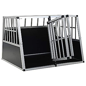 vidaXL Dog Cage with Double Door 37"x34.6"x27.2"