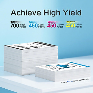 YATUNINK Remanufactured Replacement for HP 62XL 62 XL Black Color Ink Cartridges to Use with Envy 5640 5642 5643 5646 5660 7640 7645 OfficeJet 5740 5745 5746 200 250 Printer(2 Pack)