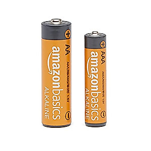 Amazon Basics 48 Count AA & AAA High-Performance Batteries Value Pack - 24 Double AA Batteries and 24 Triple AAA Batteries (48 Count)
