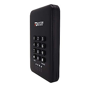 Fantom Drives FD 2TB Encrypted SSD - DataShield 256-Bit AES Hardware Encrypted - USB 3.2 Gen 1-5Gbps - Compatible with Mac/Windows/PS4/Xbox (DSS2000)