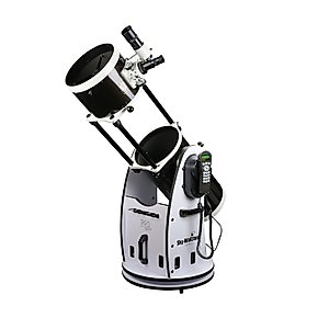 Sky Watcher Sky-Watcher Flextube 250 SynScan Dobsonian 10-inch Collapsible Computerized GoTo Large Aperture Telescope, White, (S11810)