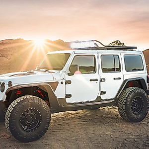 Nilight Front Inner Fender LinersWheel Cover Fit for 2018-2024 Wrangler JL JLU & Gladiator JT 4 Doors 2 Doors Unlimited Bolt-on Style Fender Flares Splash Guards,2 Years Warranty