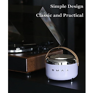 Aiabaleaft Mini Trash Can with Lid, Small Trash Can for Desk, 1.5 Liters Countertop Mini Garbage Cans, PET Desk Wastebaskets, 3 Roll Bags Included (Milky White)