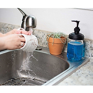 reCAP Mason Jar Pump | Regular Mouth | Made in The USA | Leak-Proof | Freezer-Proof | Black - 2 Pack