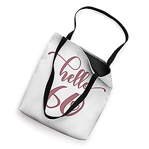 60th Birthday, For Women, Hello 60, Sixty, 60 Years Old Cute Tote Bag