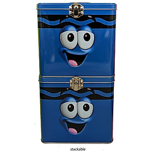 The Tin Box Company Crayola Stack Store and Carry Tin. Stackable Tin Box with Handle