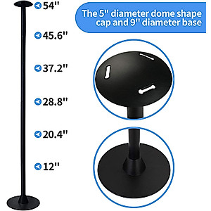 NEXCOVER Boat Cover Adjustable Height from 12" to 54" ABS Support Pole (1 Pack) | 6-Stage Extension System Pontoon Boat Cover Poles