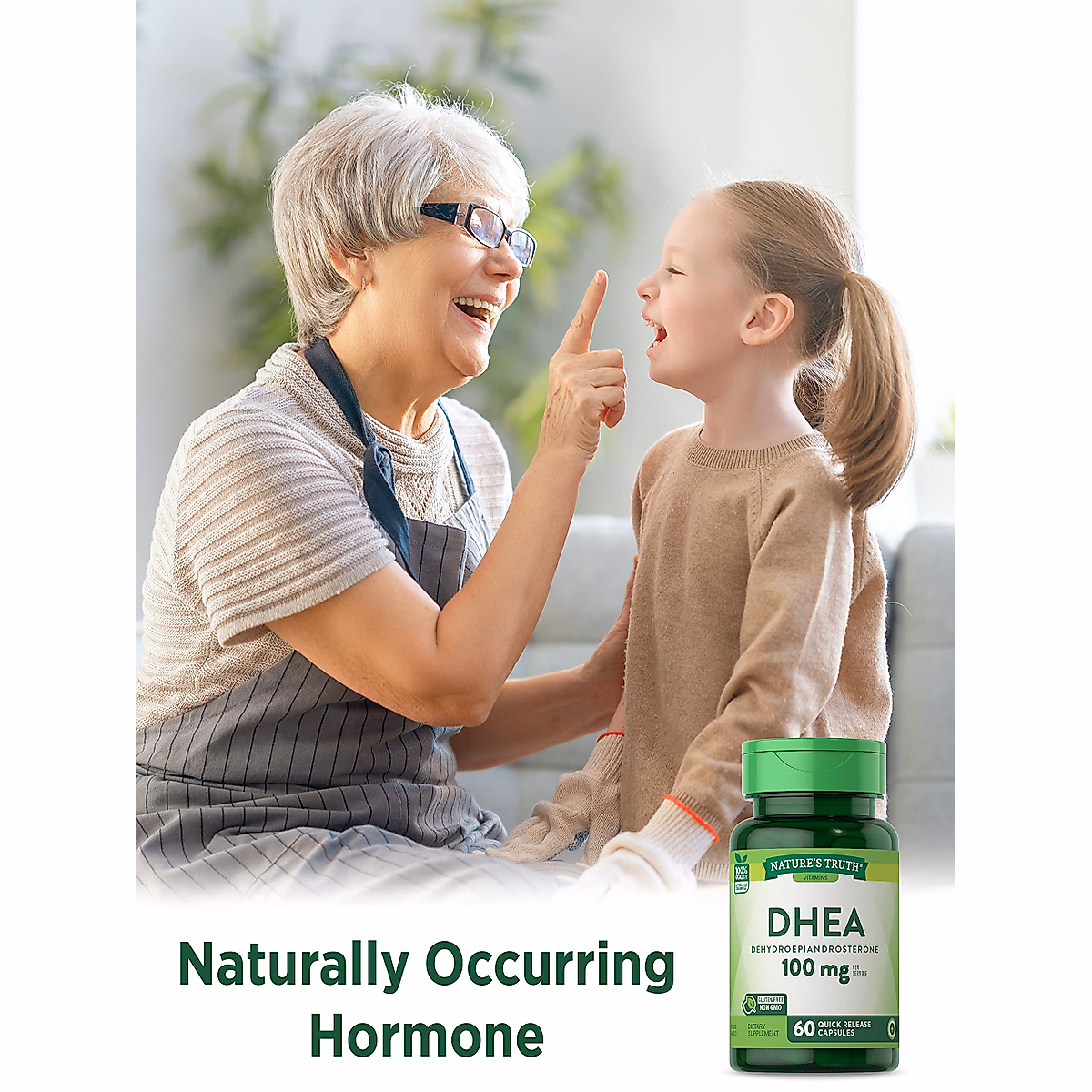 Nature's Truth DHEA | 100mg | 60 Capsules | Non-GMO & Gluten Free Supplement