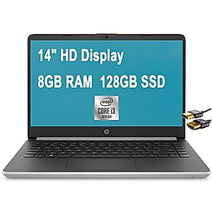 HP Chromebook Laptop for Student and Business - 15.6" HD Display | 8GB LPDDR5 RAM | 64GB Storage(64GB eMMC) | Intel Quad-Core Processor | 12H Long Battery Life | HD Camera | Chrome OS | Cleaning Kit