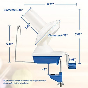 Adhafera Yarn Winder, Yarn Ball Winder for Crocheting, The Helper for Yarn Collection Lovers