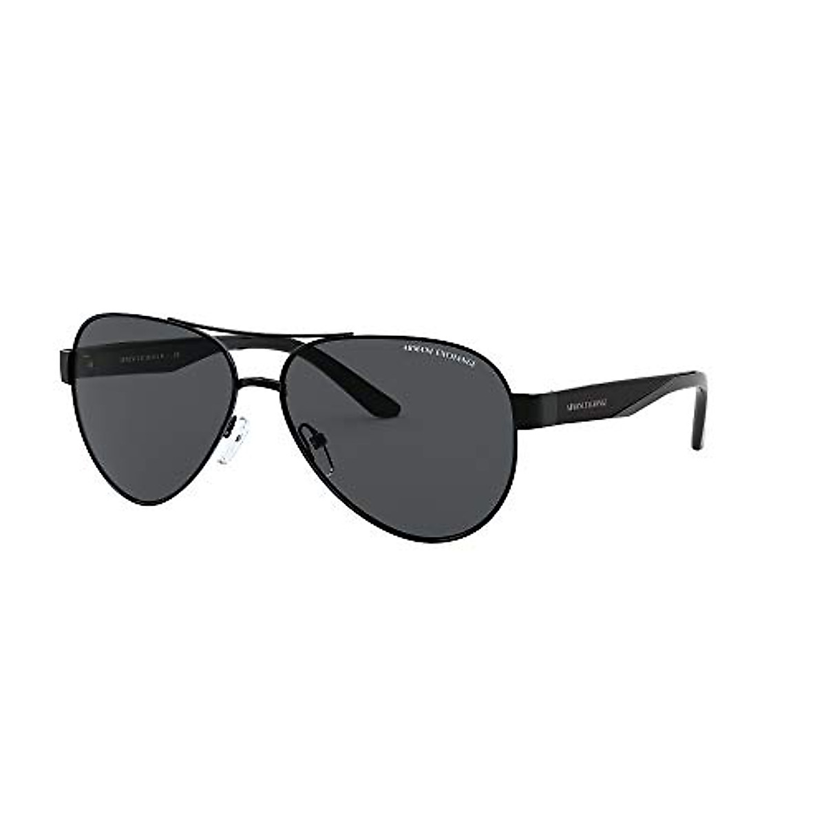 A|X ARMANI EXCHANGE Men's AX2034S Aviator Sunglasses, Black/Grey, 59 mm