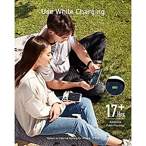 Anker 521 Magnetic Battery (PowerCore Magnetic 5K), 5000 mAh Magnetic Wireless Portable Charger with USB-C Cable, for iPhone 13 / 13 Pro / 13 Pro Max / 13 Mini / 12 / 12 Pro / 12 Pro Max / 12 Mini