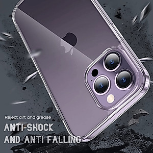 iPhone 14 Pro Max Clear Case. Transparent Hybrid Acrylic Protective Cases for iPhone 14 Pro Max.Screen Size (6.7)